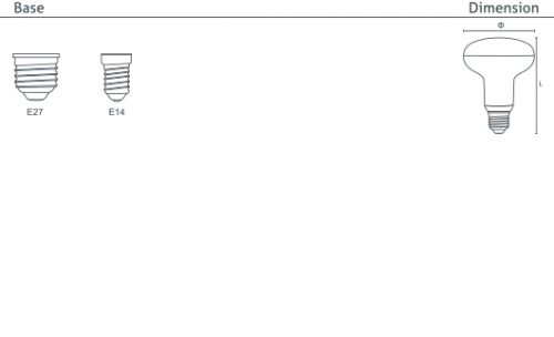 LED R Lamp Series R39/R50/R63/R80 - Wellmax Lighting