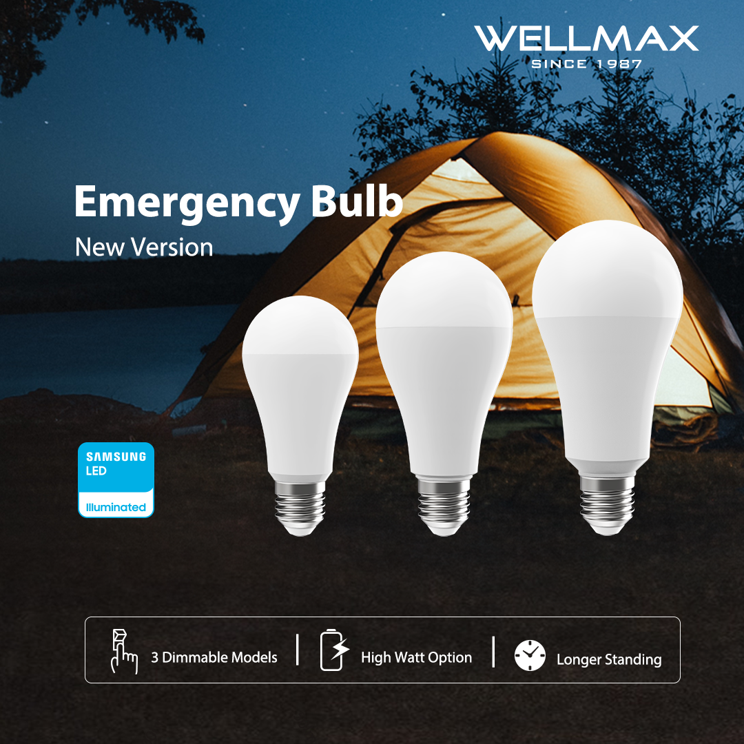 Gen 3rd Emergency Bulb - Power out, Light on! 🎉 - Wellmax