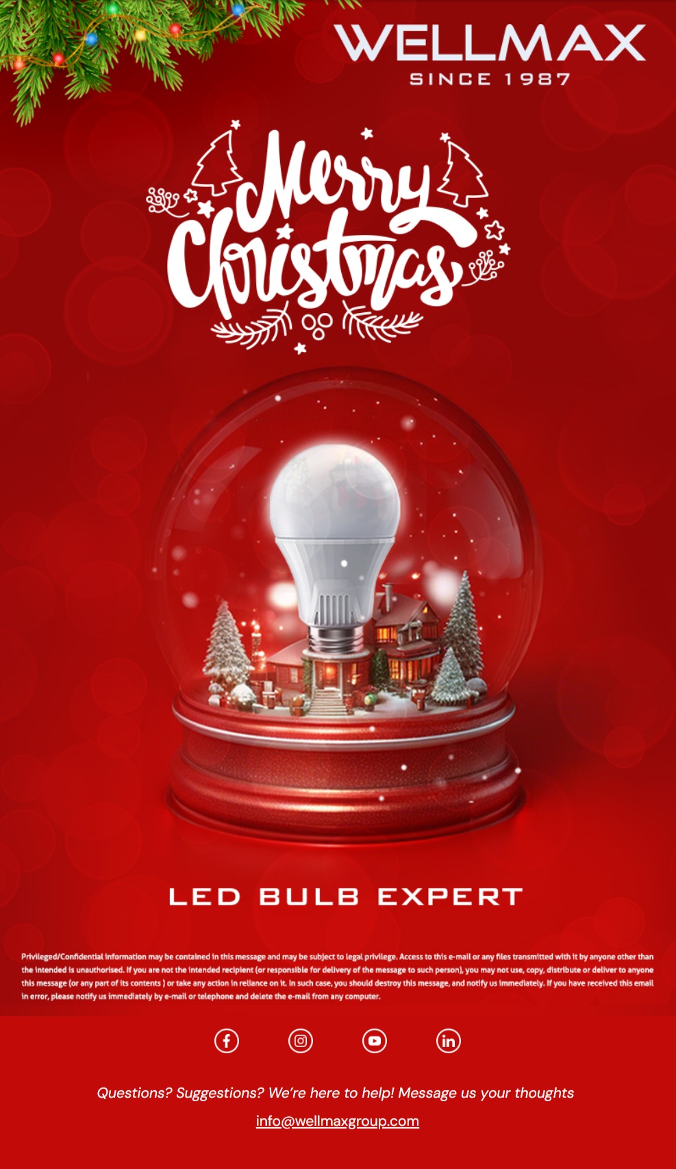 Wish you Merry Chrismas from all of us at WELLMAX! - Wellmax