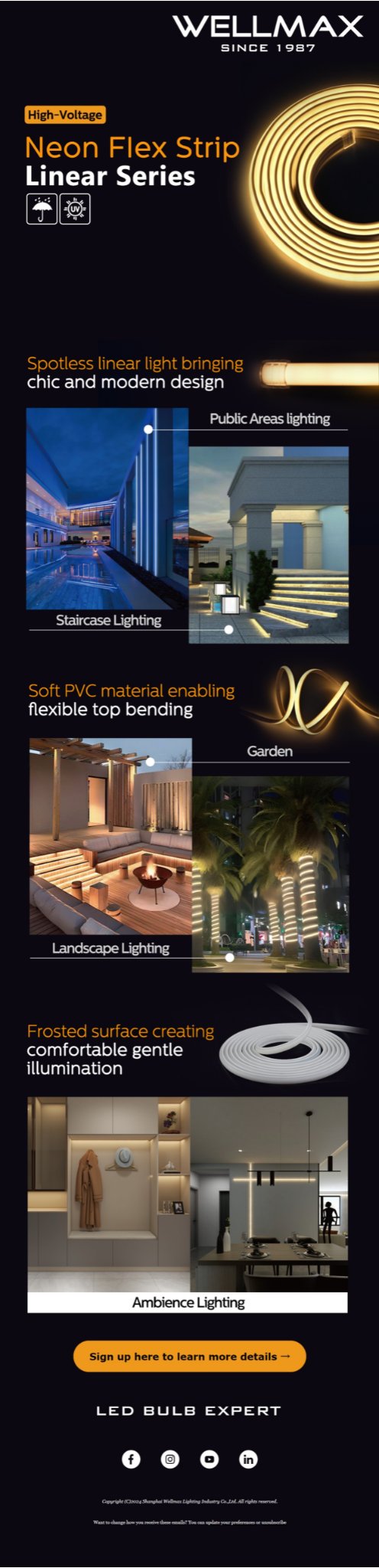 Discover Benefits: NEW Linear Series LED Light Strip! - Wellmax