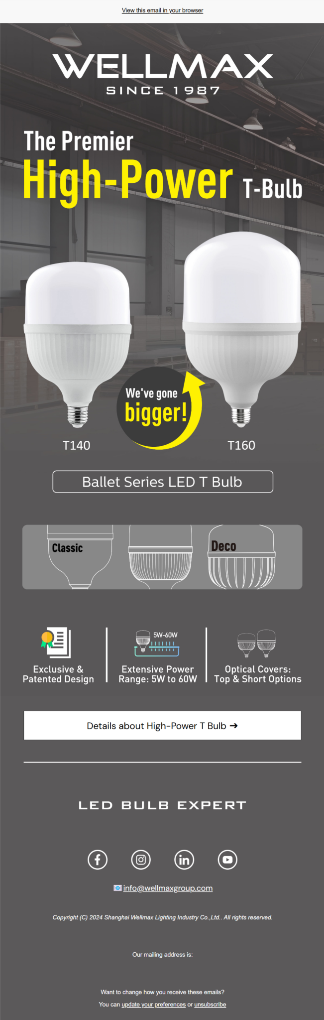 💡The Premier High-Power T-Bulb: We've gone bigger! - Wellmax