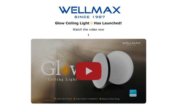 【NEW】Glow Ceiling Light🔆- Easy Setup, Instant Glow! - Wellmax