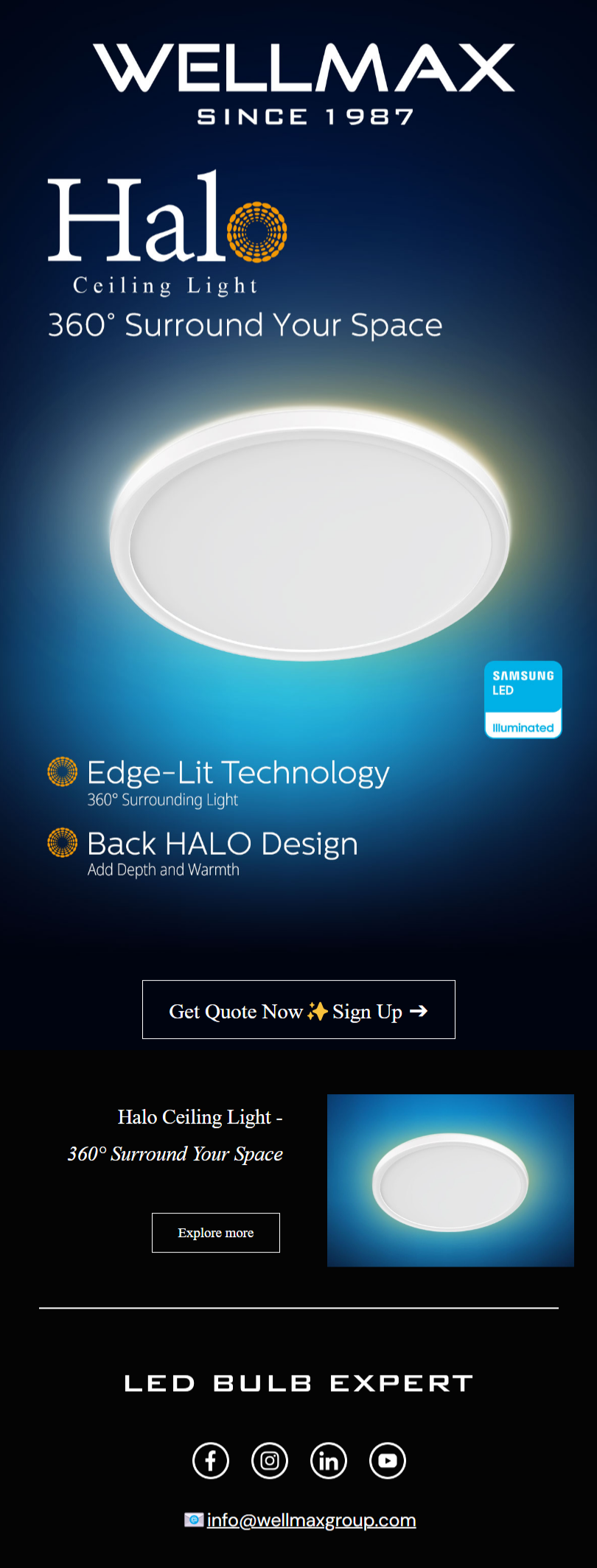 New 🌟 Revolutionary Halo Ceiling Light: 360° Surround Your Space 💡 ...